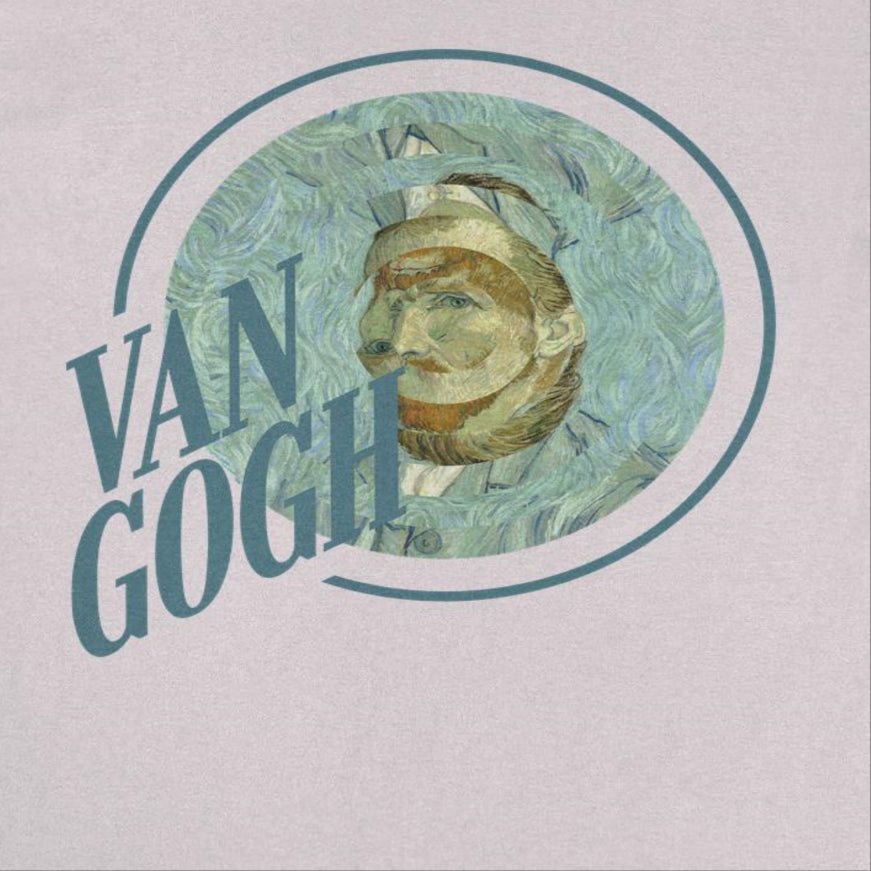 Classic Paintings Van Gogh Portrait Ice Grey T-Shirt – Authentic Band Merch