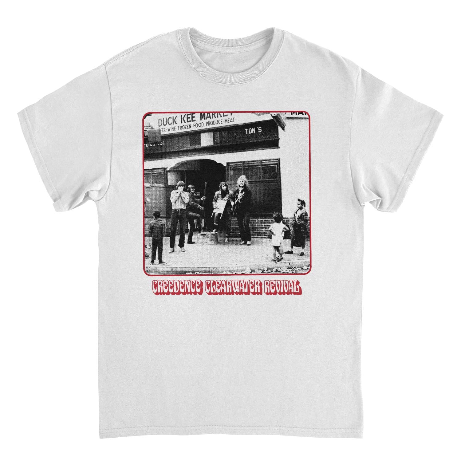 Credence Clearwater Revival CCR Market Band Photo White T-Shirt ...