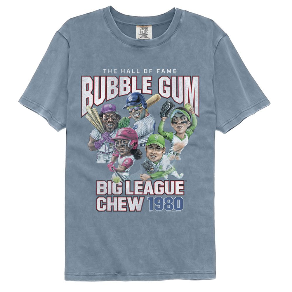 BIG LEAGUE CHEW Garment Dye T-Shirt, Hall of Fame | Authentic Band Merch