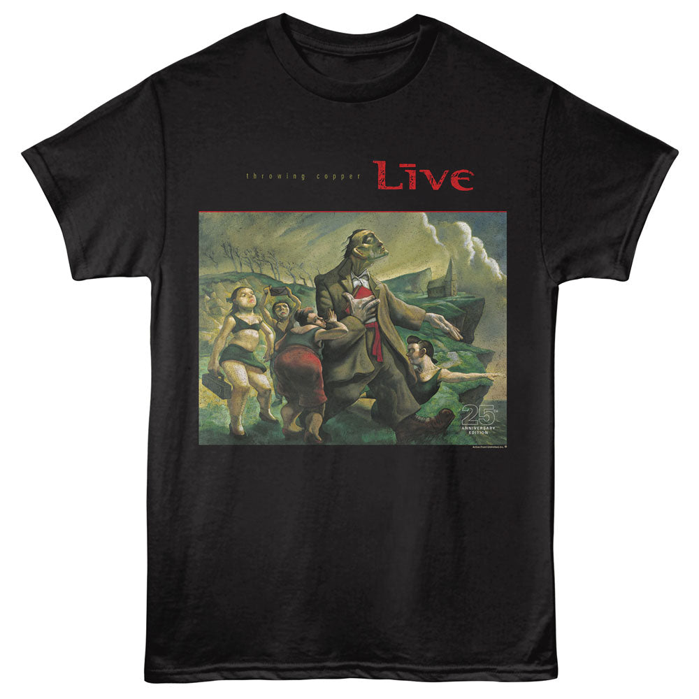LIVE Eye-Catching T-Shirt, THROWING COVER – Authentic Band Merch