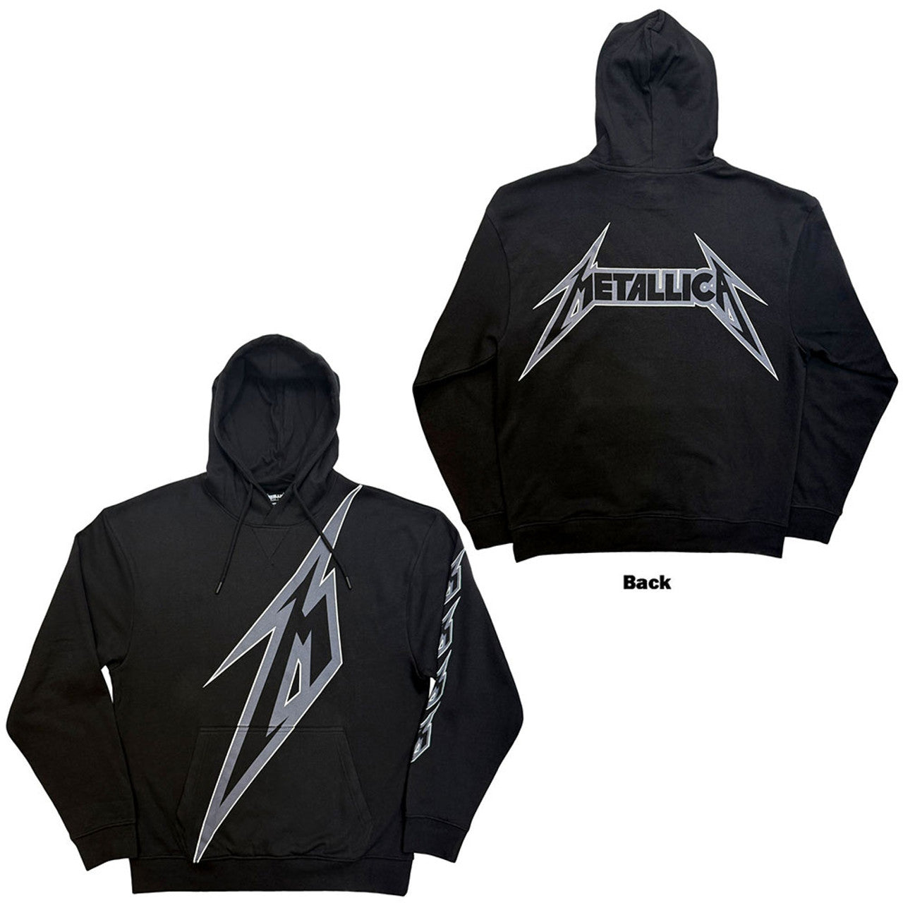 METALLICA Attractive Hoodie, M Bolt – Authentic Band Merch