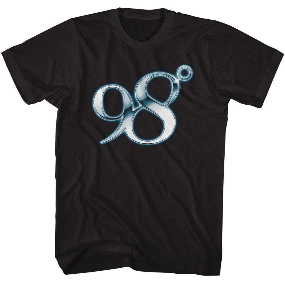 98 DEGREES Eye-Catching T-Shirt, Platinum Logo – Authentic Band Merch