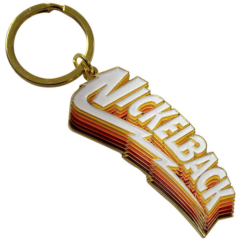 NICKELBACK Keychain, Gradient Shadows Logo | Authentic Band Merch