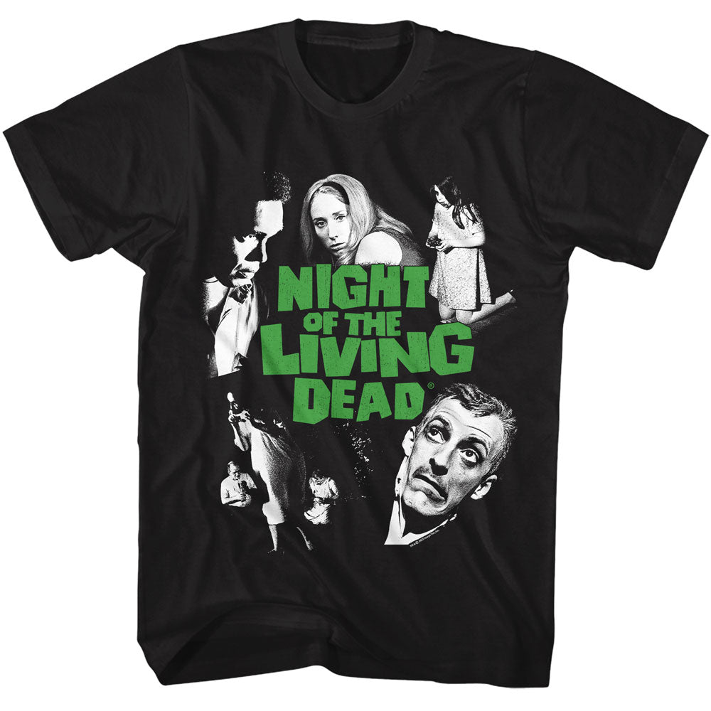 NIGHT OF THE LIVING DEAD T-Shirt, COLLAGE – Authentic Band Merch