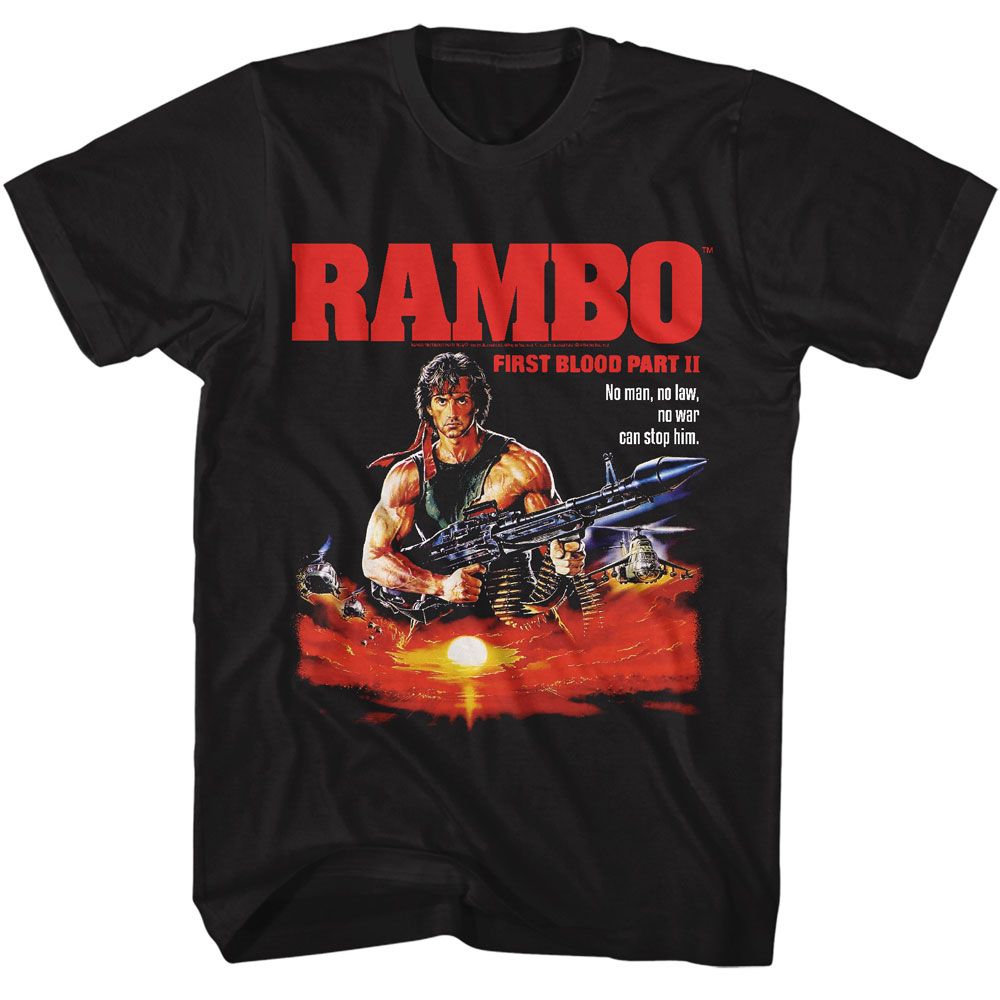 RAMBO T-Shirt, No Man No Law | Authentic Band Merch
