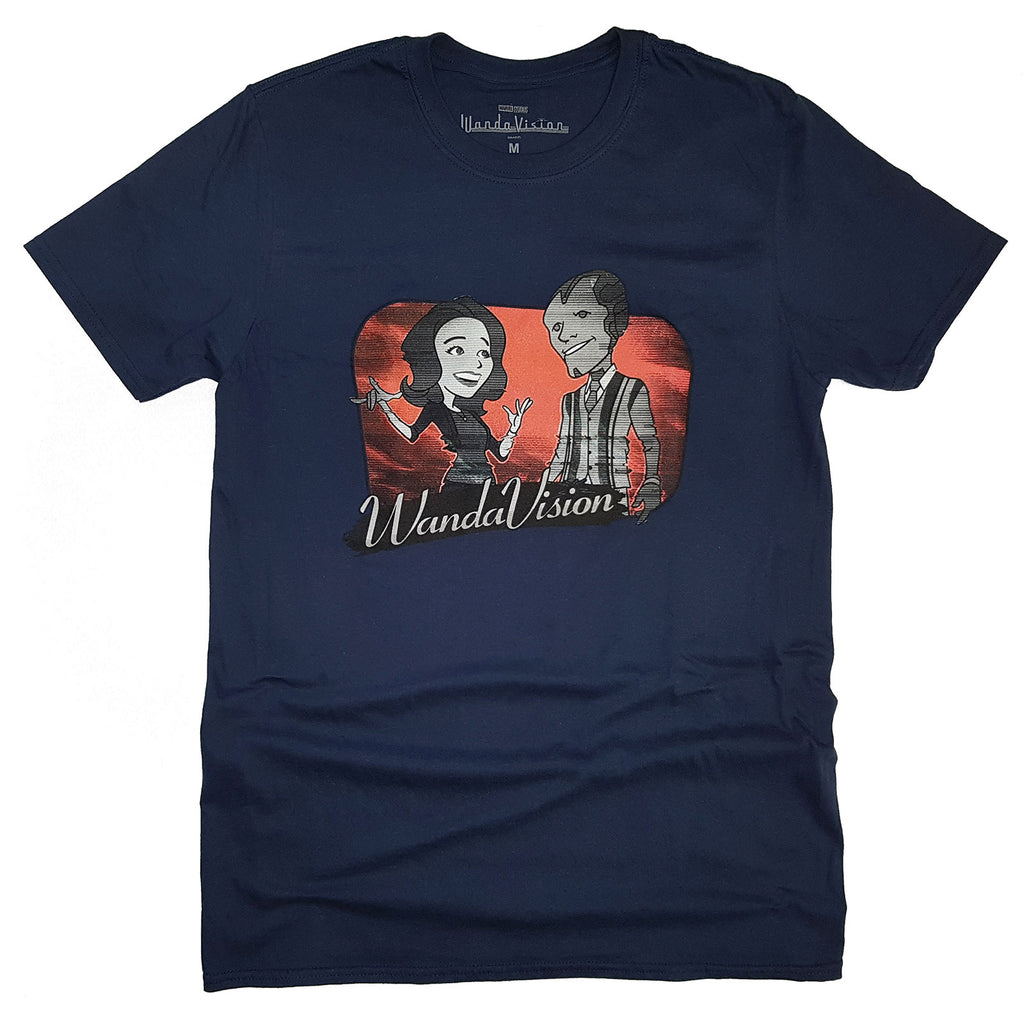 MARVEL COMICS Attractive T-shirt, Wandavision Red Logo Cartoon ...