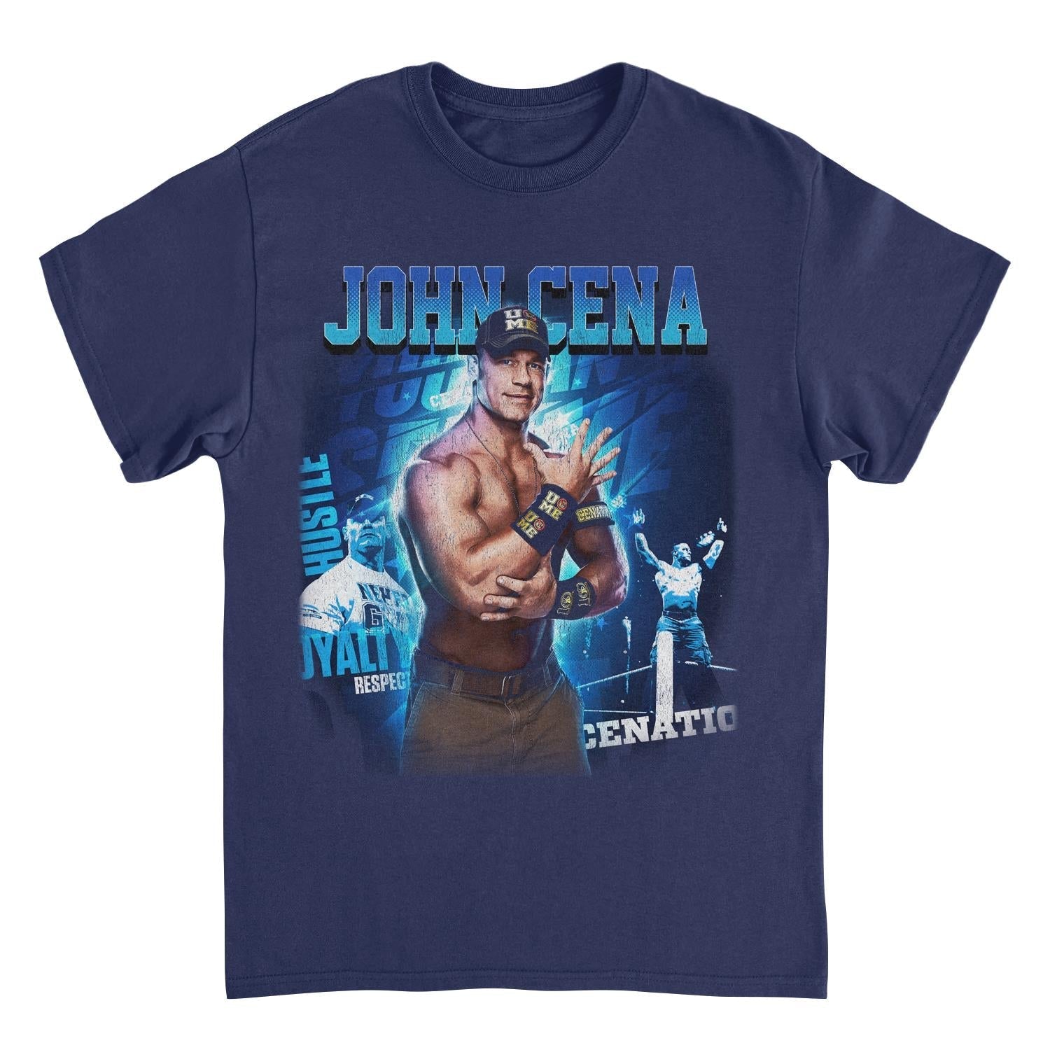 WWE John Cena Navy T-Shirt – Authentic Band Merch