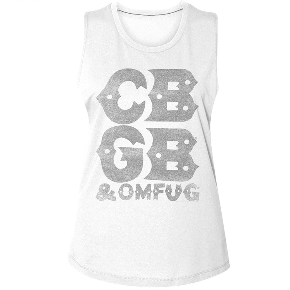 CBGB Tank Top, CBGB Stacked Logo | Authentic Band Merch
