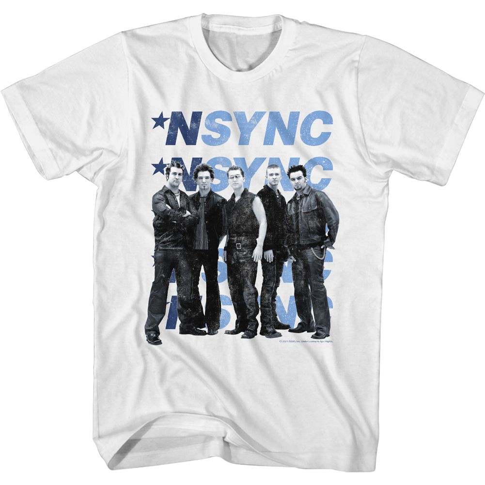 NSYNC Eye-Catching T-Shirt, Multi Logo | Authentic Band Merch