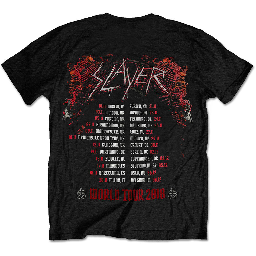 SLAYER Attractive T-Shirt, Baphomet European Tour 2018 | Authentic Band ...
