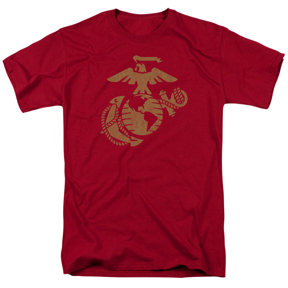 Exclusive US MARINE CORPS T-Shirt, Gold Emblem | Authentic Band Merch